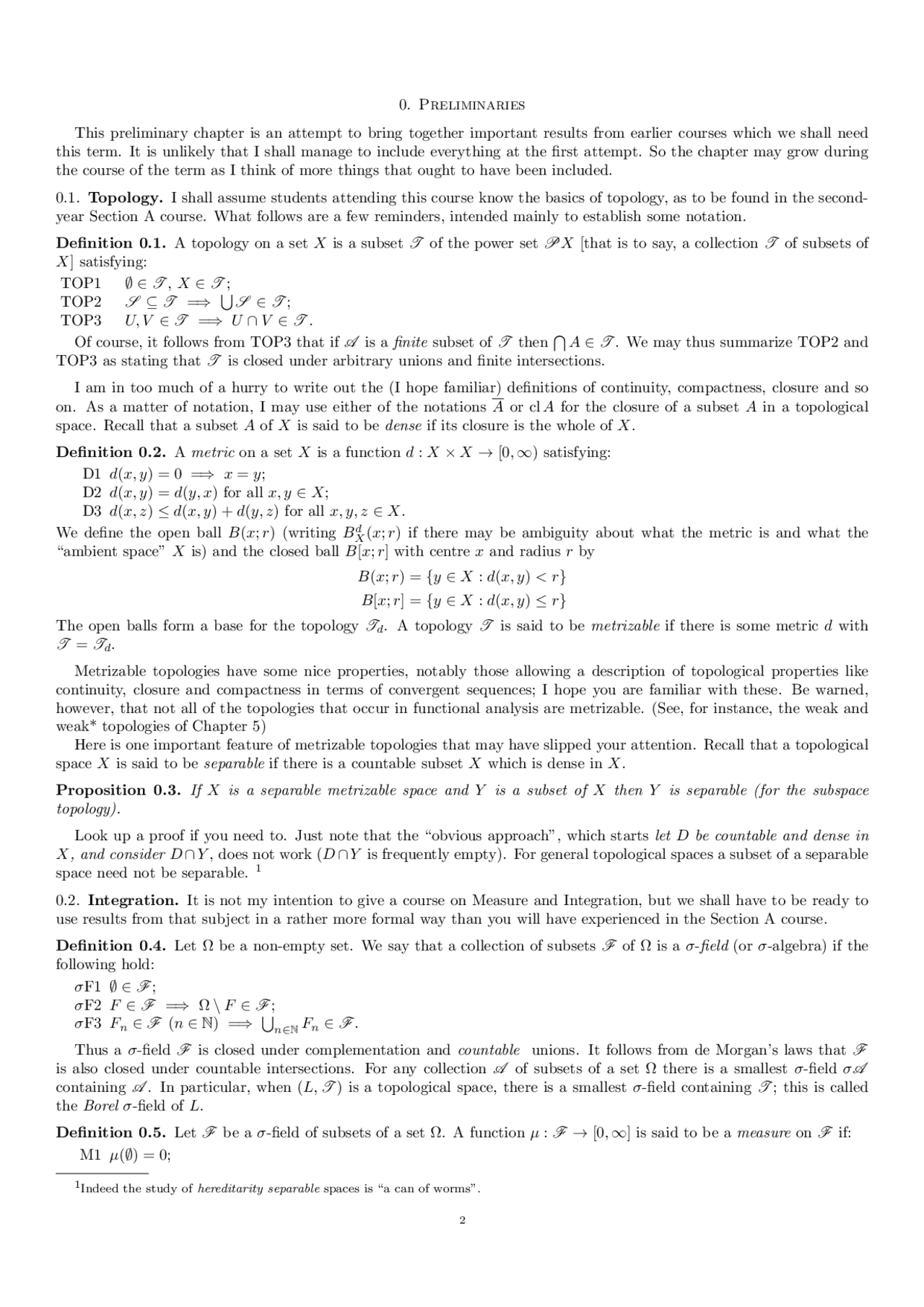 Vector Space Lecture Notes Mathematics 1 Docsity
