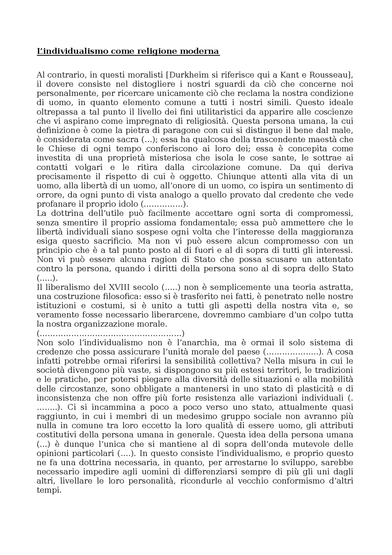 Sociologia Dei Processi Culturali Appunti Materiali Classici Docsity