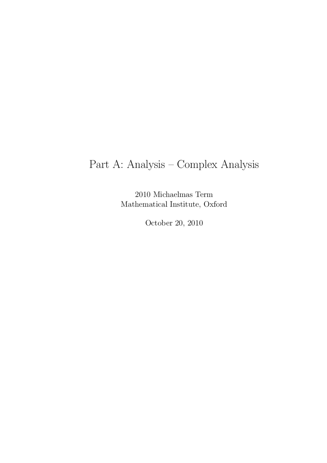 Numerical Analysis Lecture Notes Mathematics Prof Glenys Luke