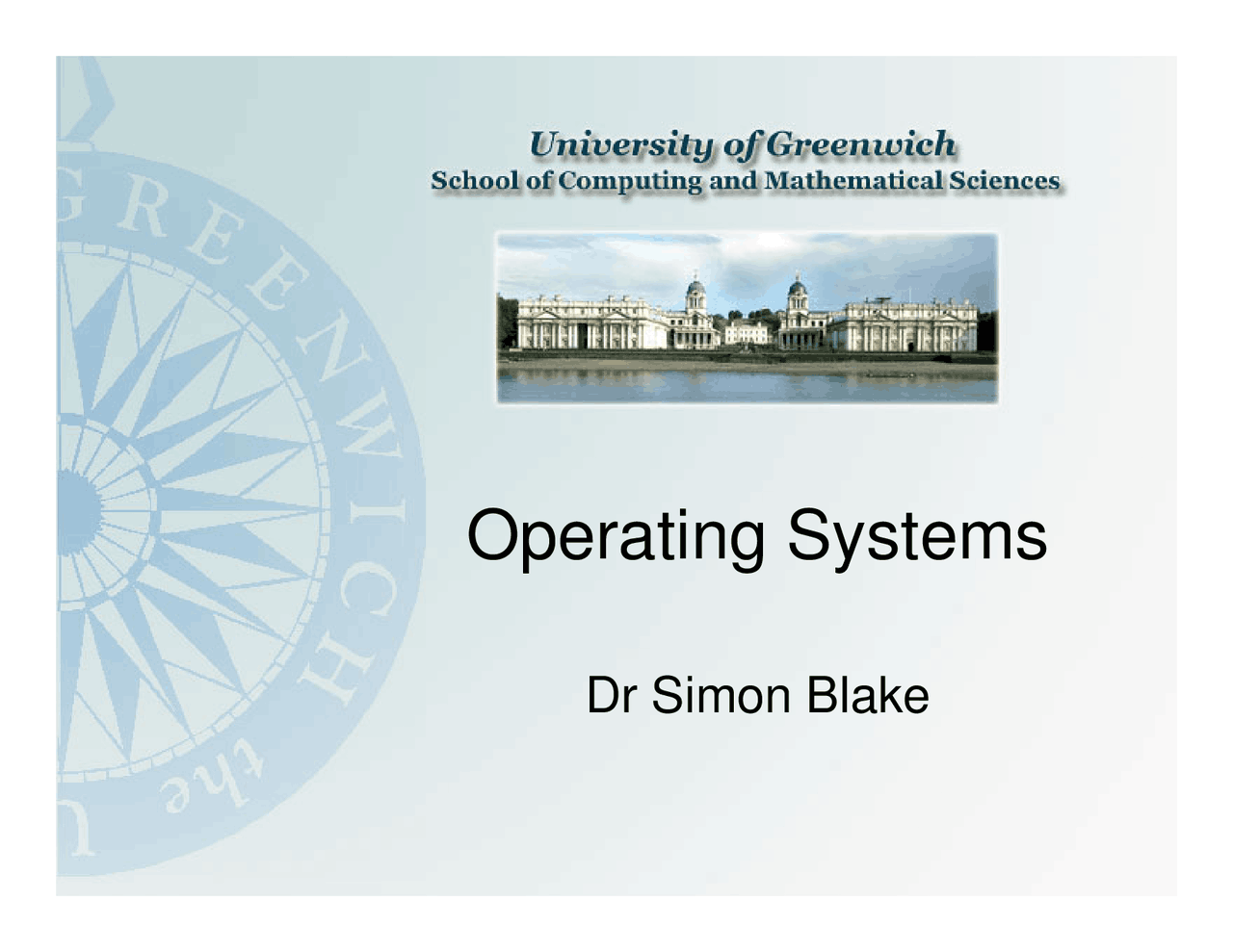Distributed Information Systems Lecture 8 Operating Systems Docsity