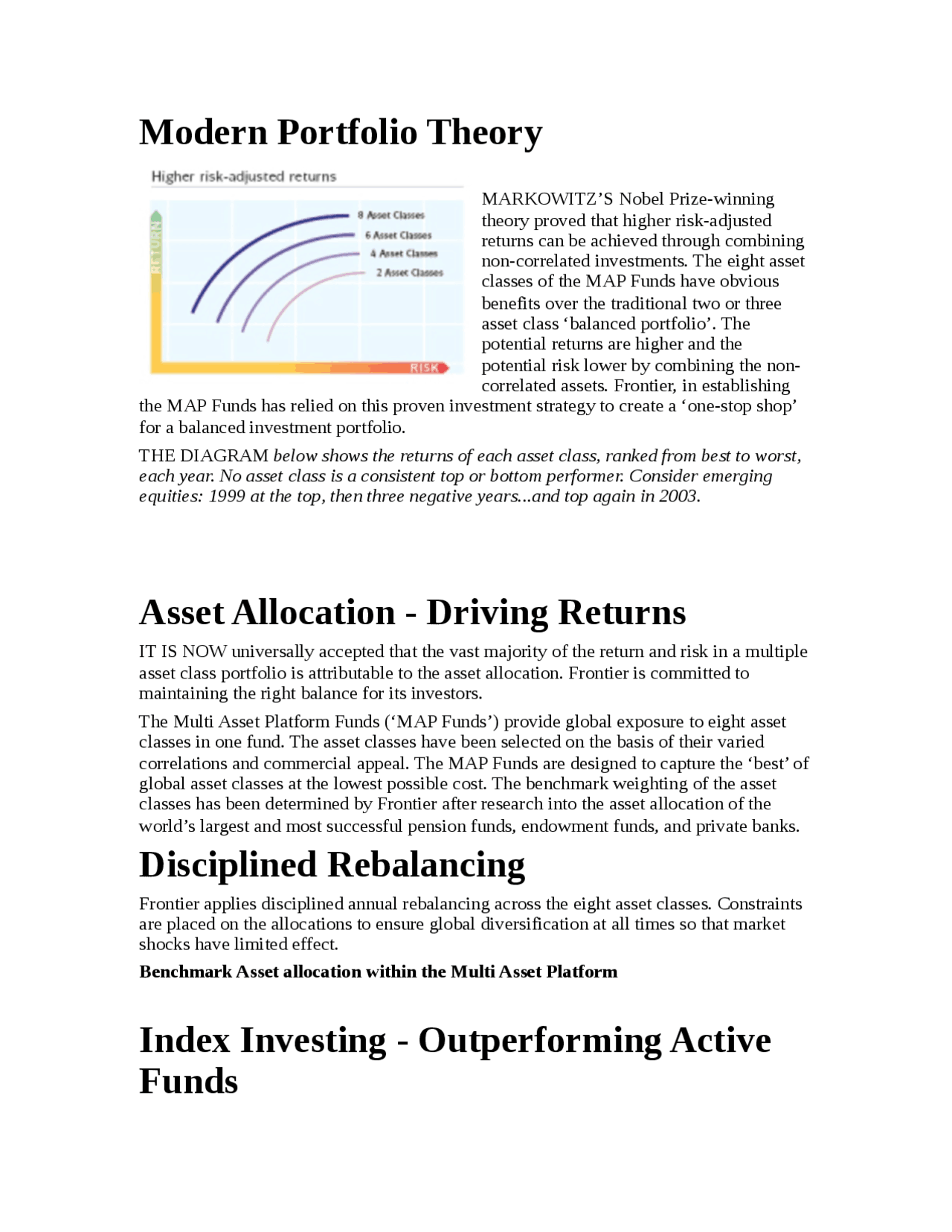 Modern Portfolio Theory: Higher Returns and Lower Risk through Asset ...