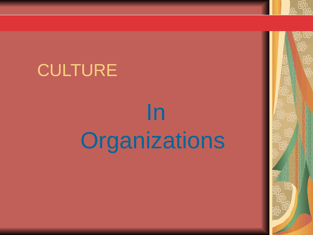 Unit 411 Organizational Behavior Lecture Org Culture Docsity