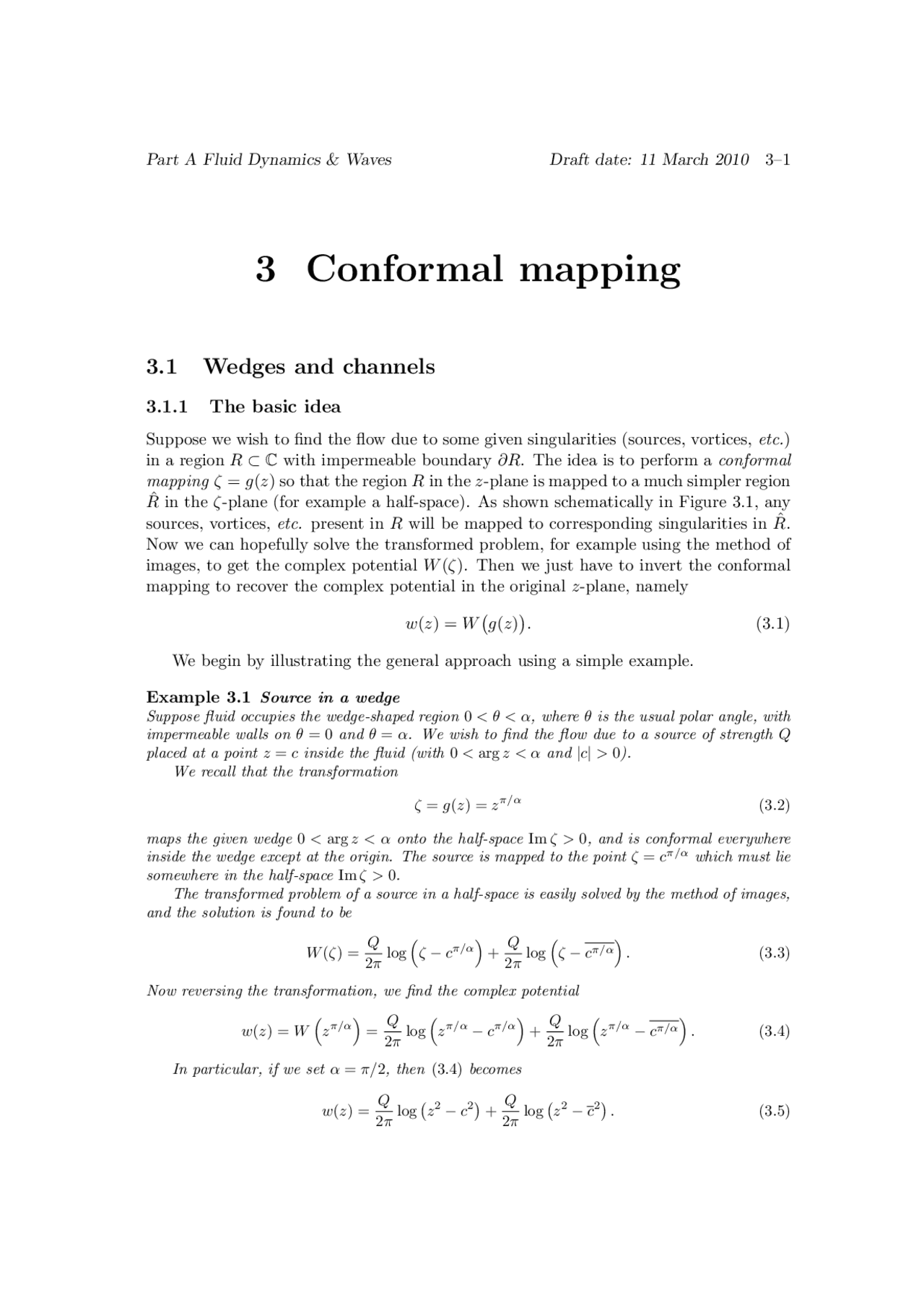 Fluid Dynamics Lecture Notes Mathematics 3 Docsity
