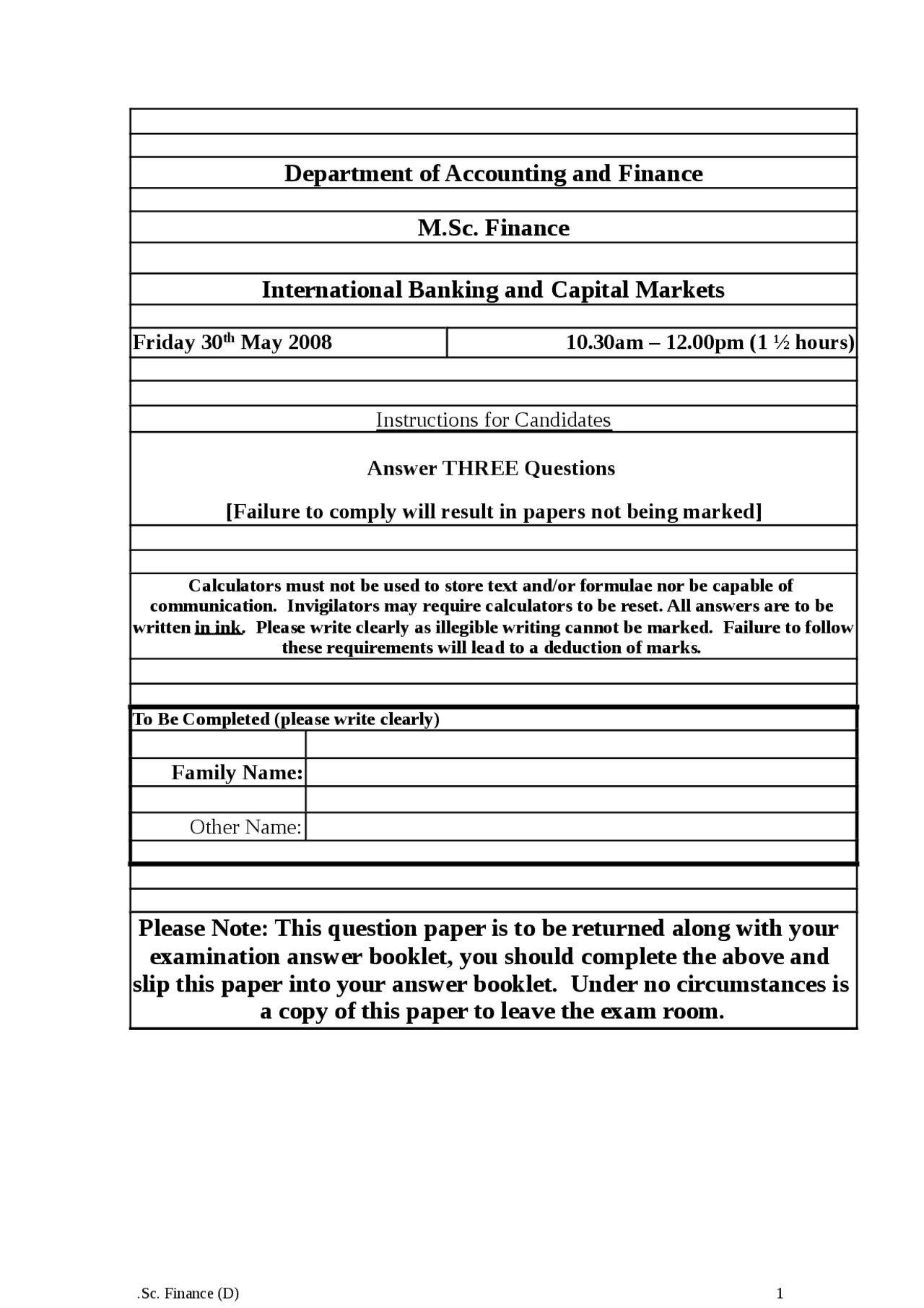 Finance Tutorial 5 44 Docsity