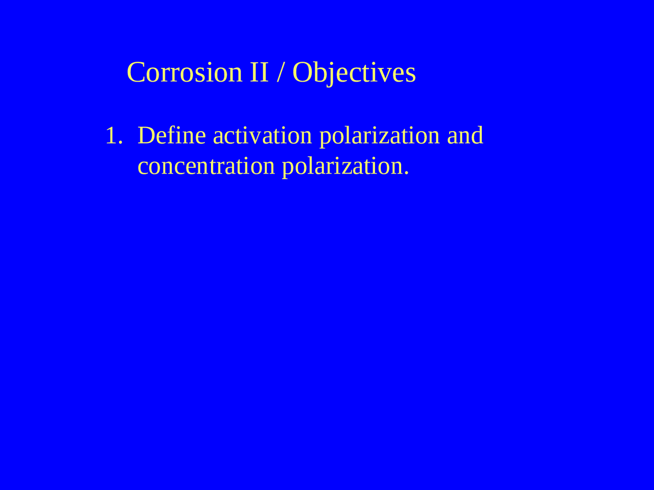 Corrosion Lecture Intro And Protection Docsity