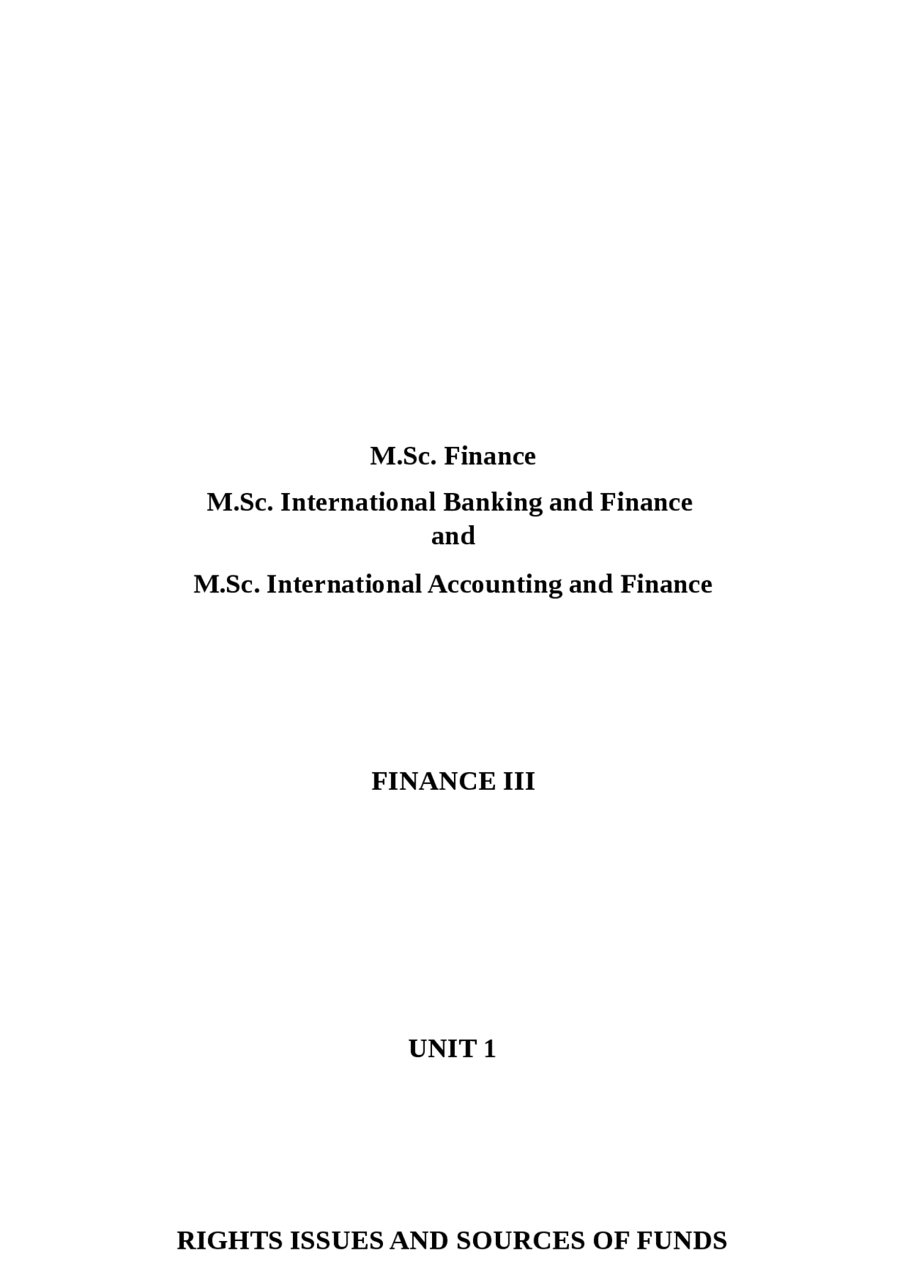 Finance Tutorial 5 7 Docsity