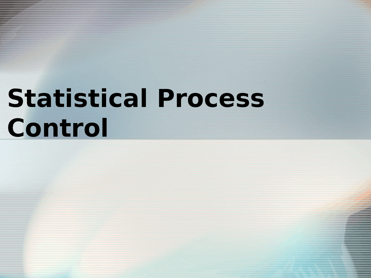 Quality Assurance - Lecture - SPC - Docsity