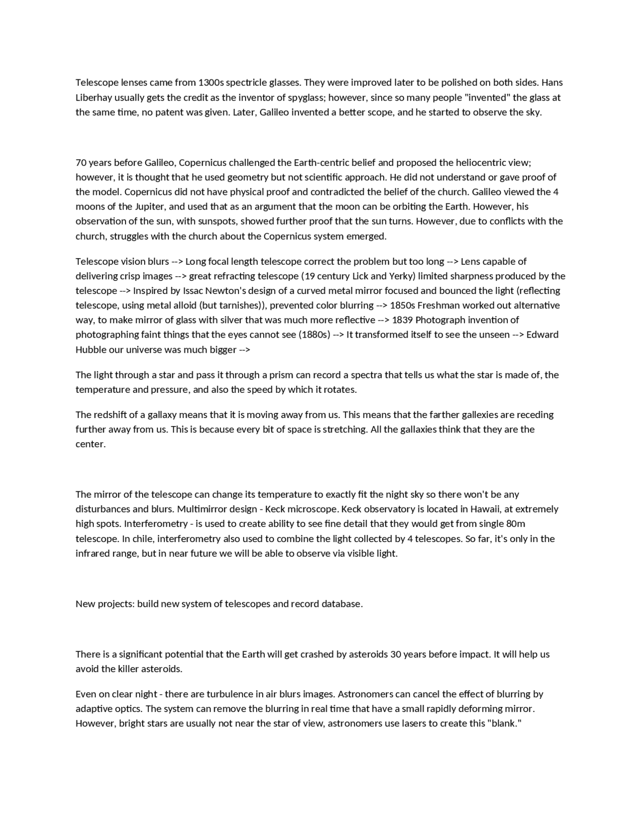 Lab 1 Notes Introduction To General Astronomy Astron C10 Docsity