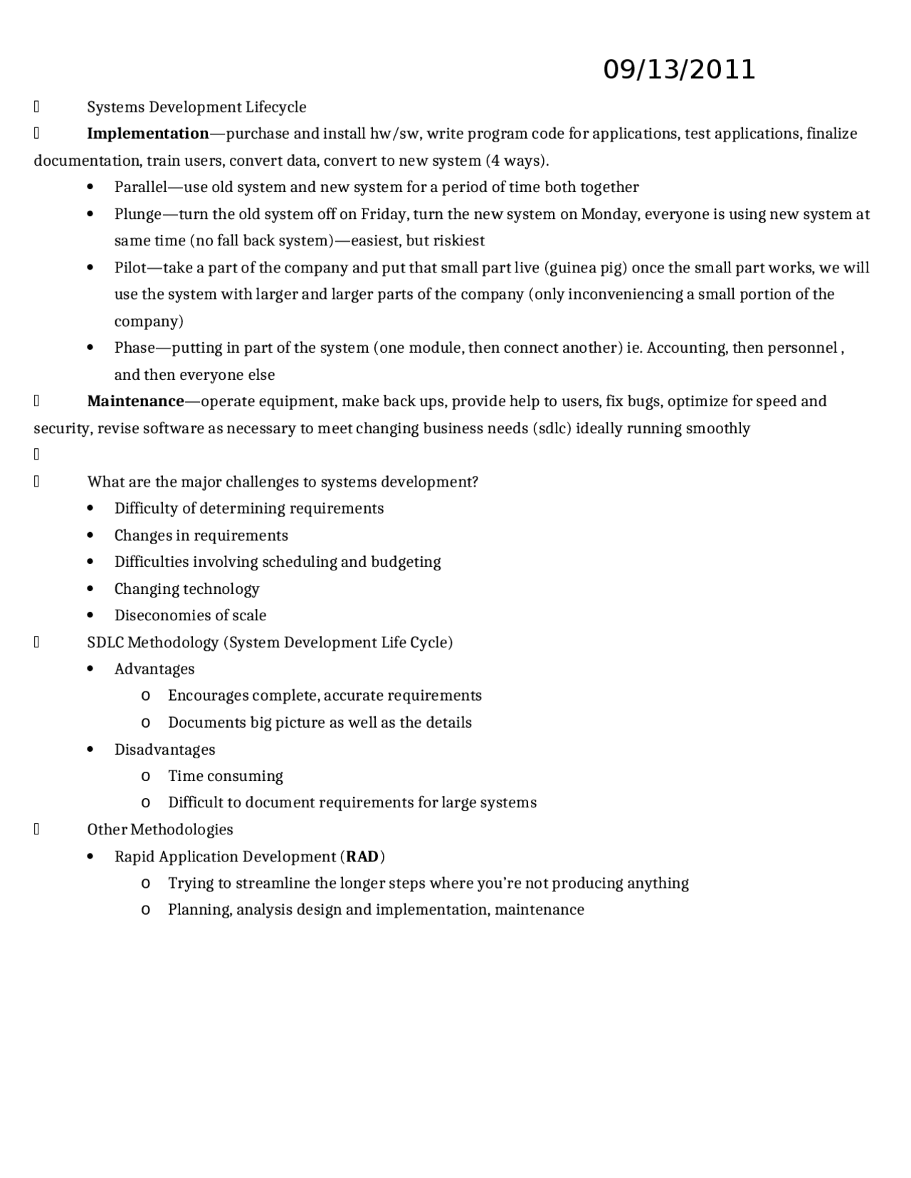 Implementation And Maintenance Introduction To Business Analytics