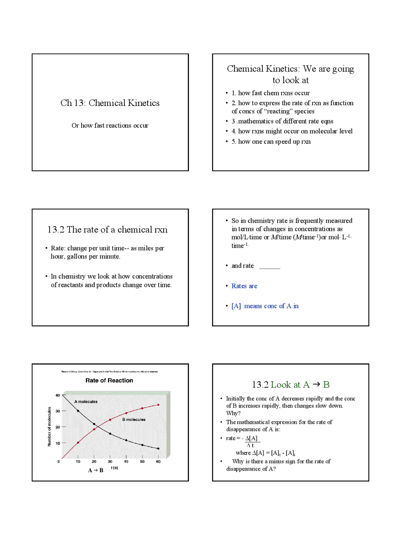Chemical Kinetics - General Chemistry II | CHE 107 | Study notes ...