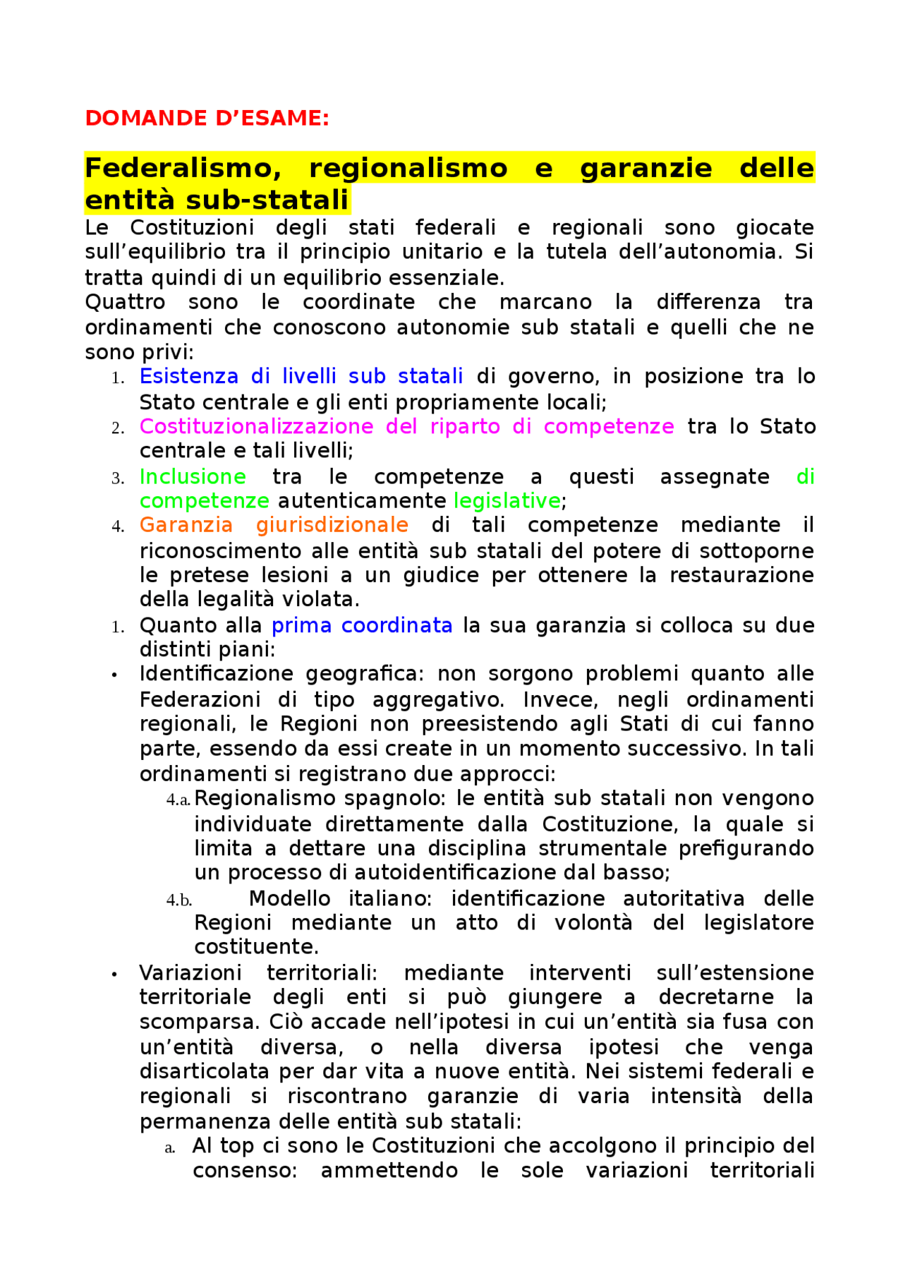 Domande Desame Corretto Docsity