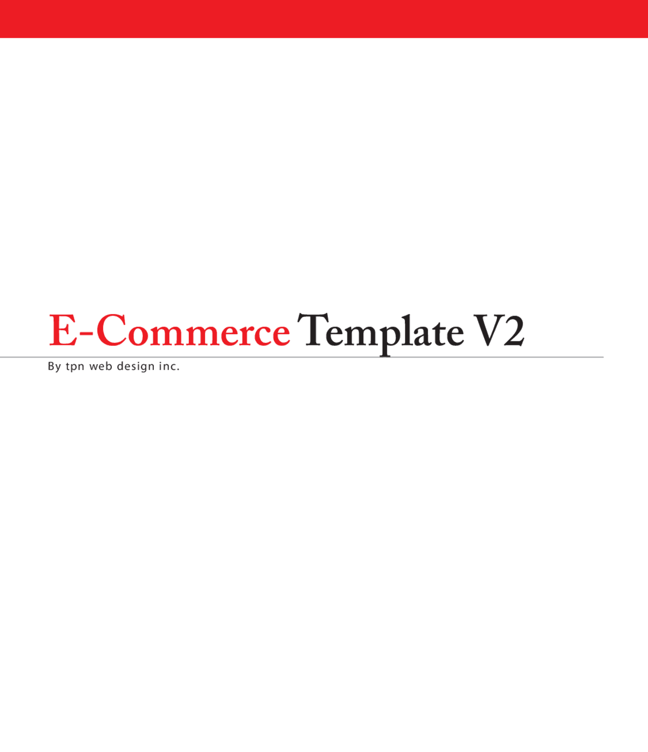 E Commerce Template V2 Docsity