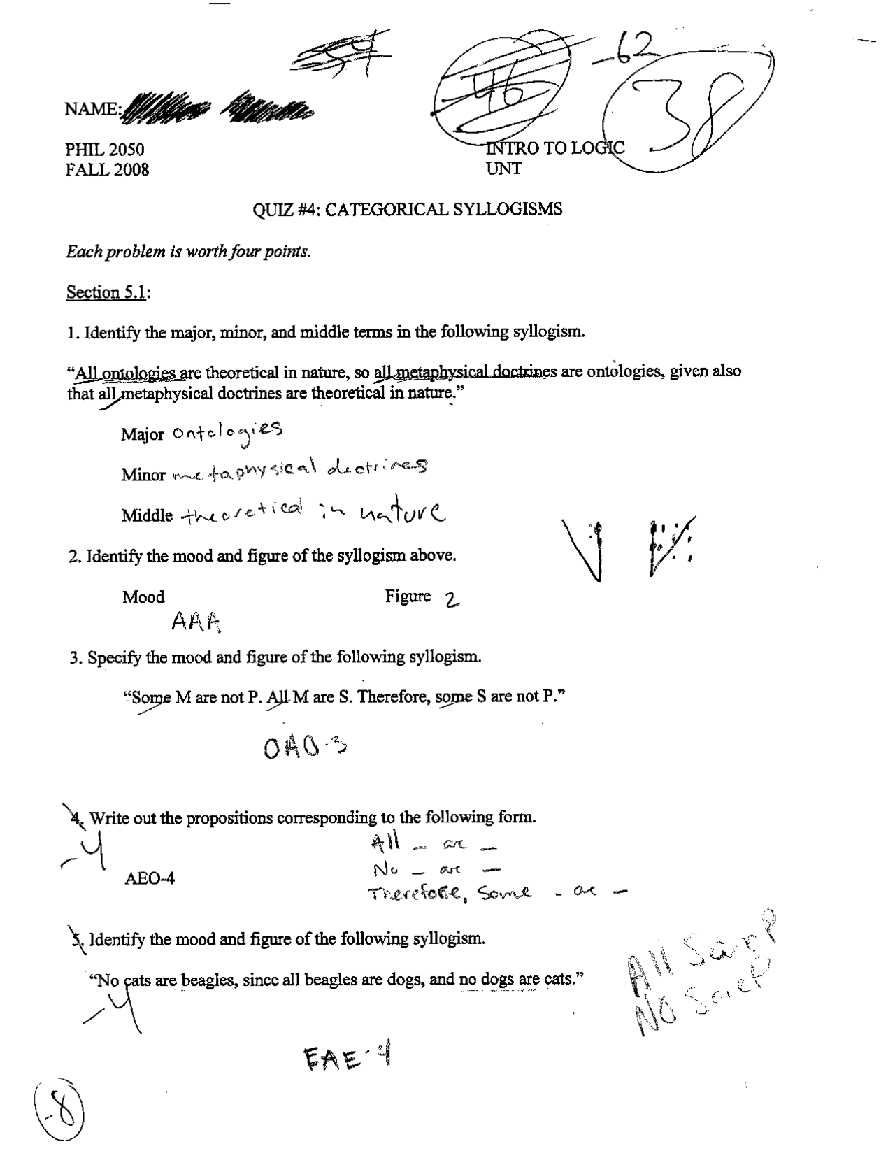 Introduction To Logic 25 Mcqs With Answer Exam 2 Phil 2050 Exams