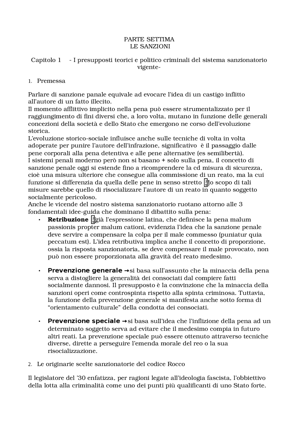 Le sanzioni, parte settima, Fiandaca - Docsity