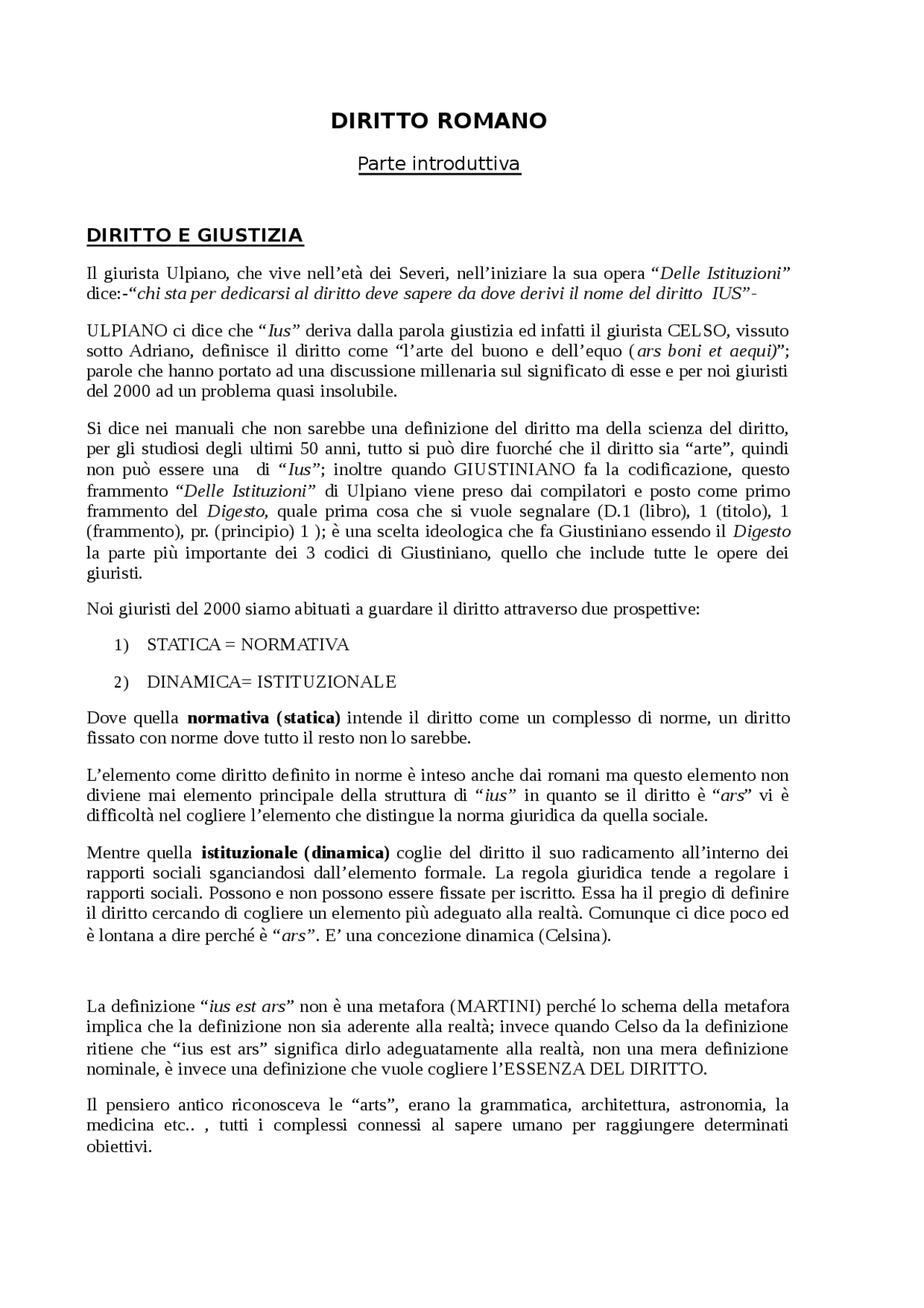 Lezioni Parte Introduttiva Esonero Docsity
