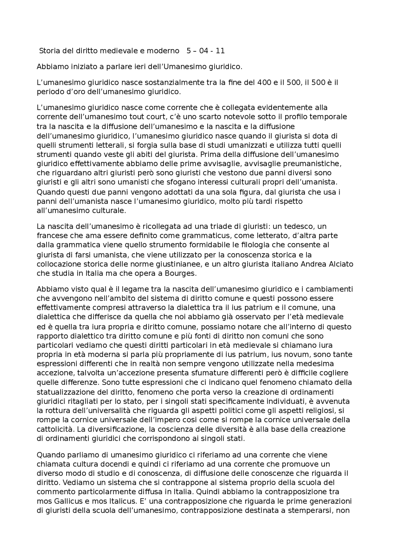 17 Lezione Storia Docsity