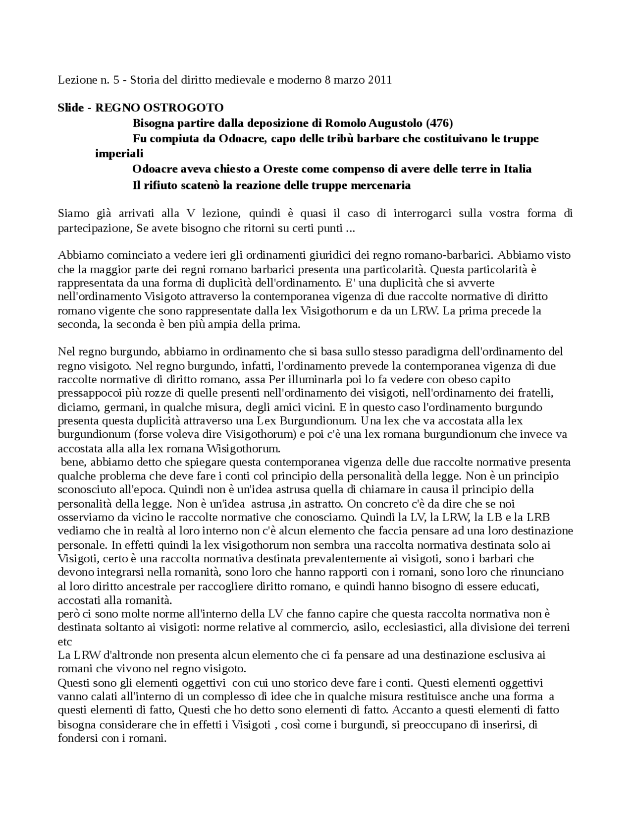 5 Lezione Storia Docsity