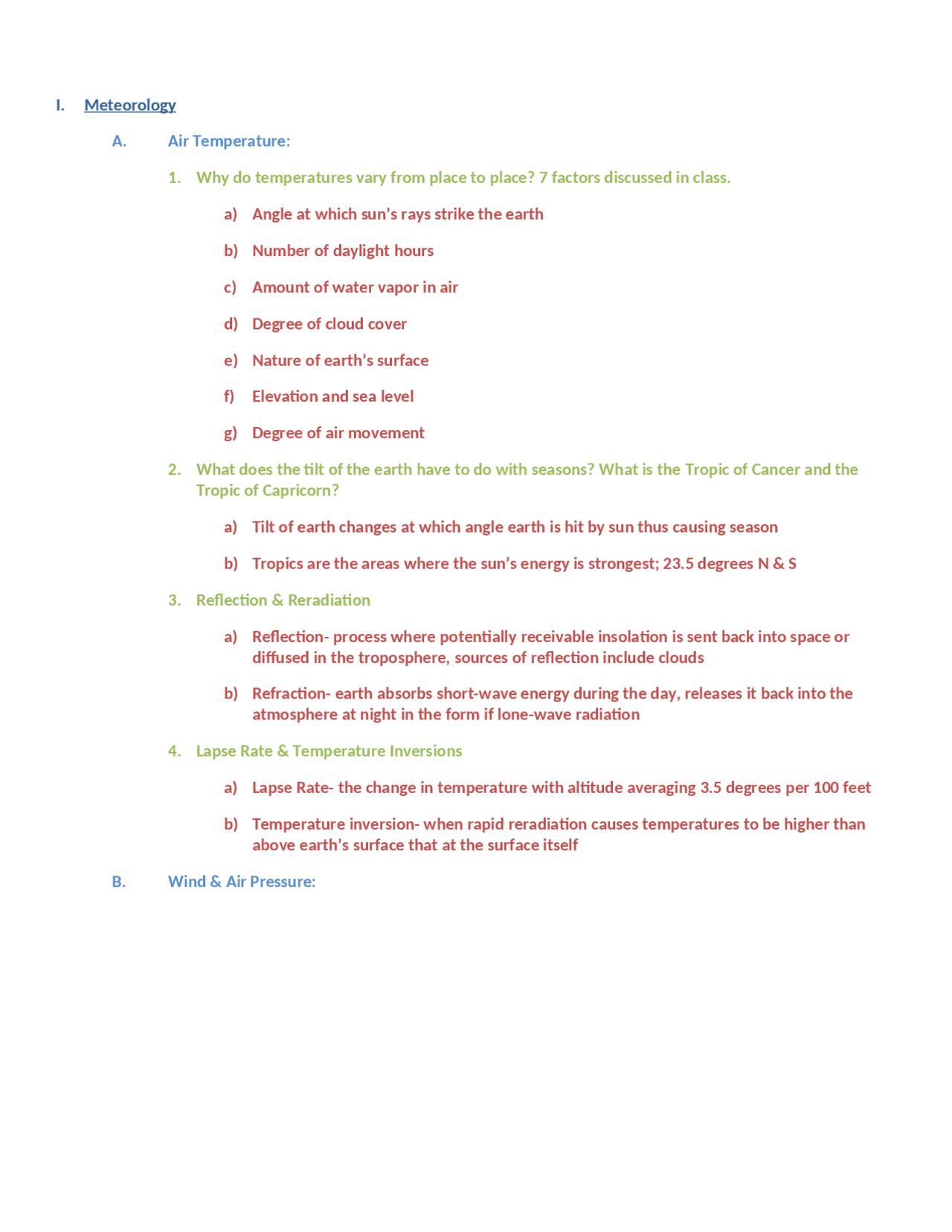 Major World Regions - Exam 1 Study Guide and Outline | GGS 101 - Docsity