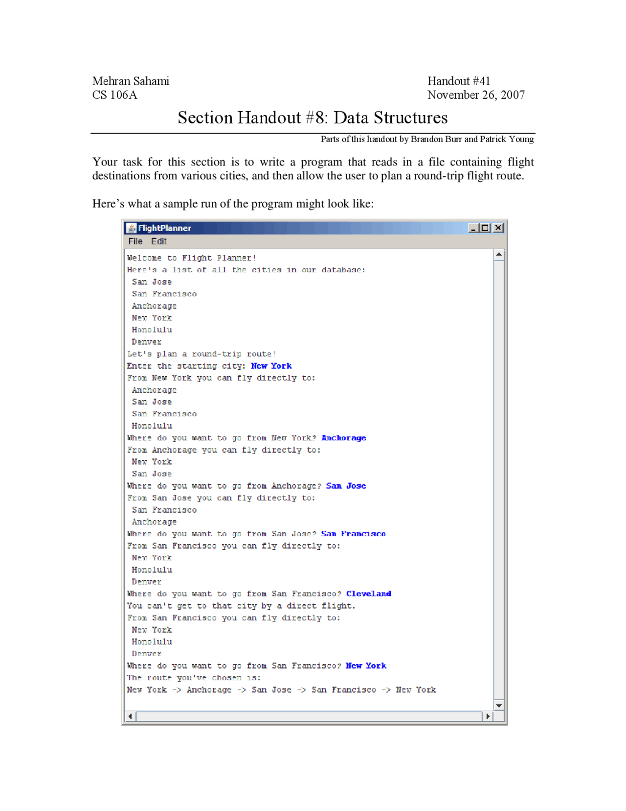 Data Structures Section Handout Programming Methodology 41 Docsity