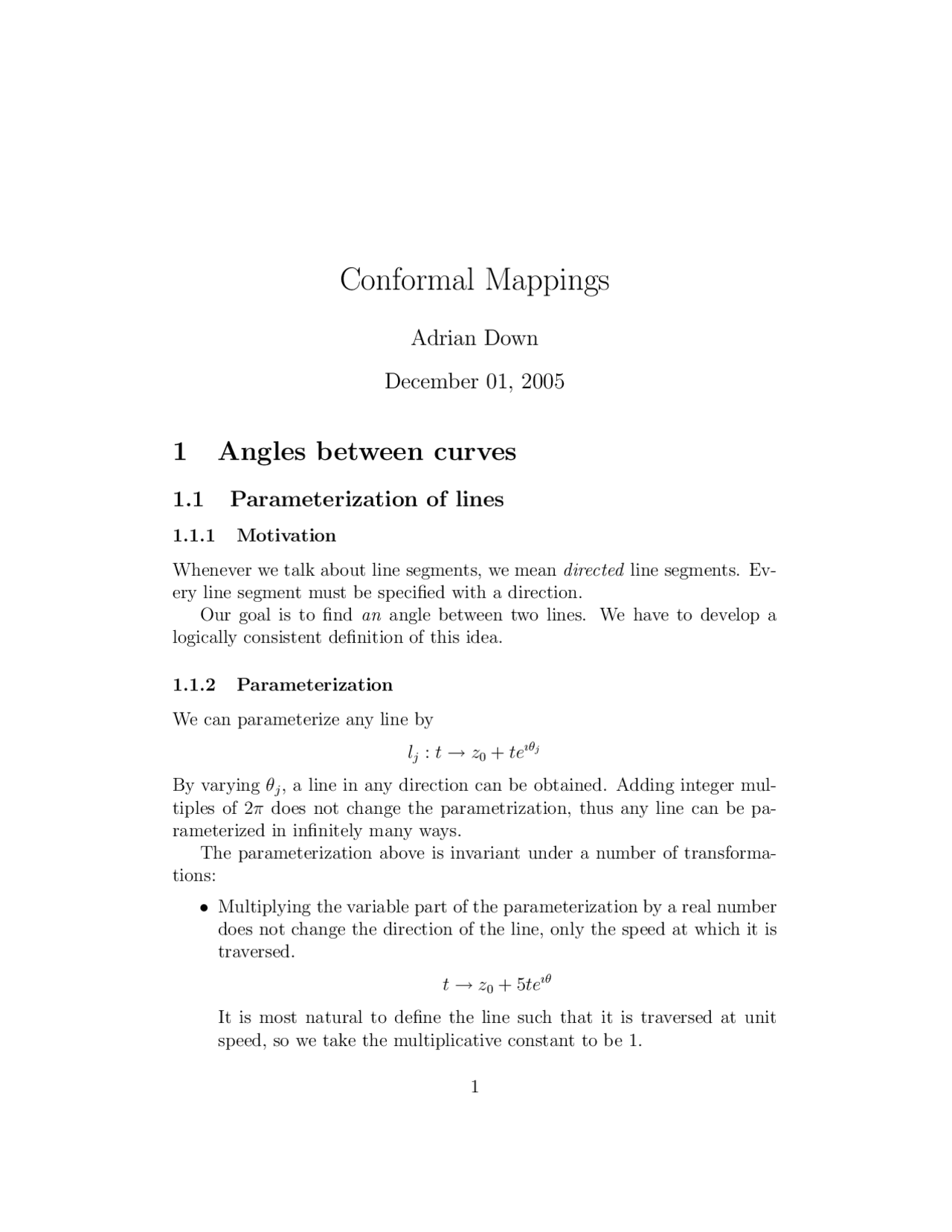Conformal Mappings Lecture Notes Integral Calculus Docsity