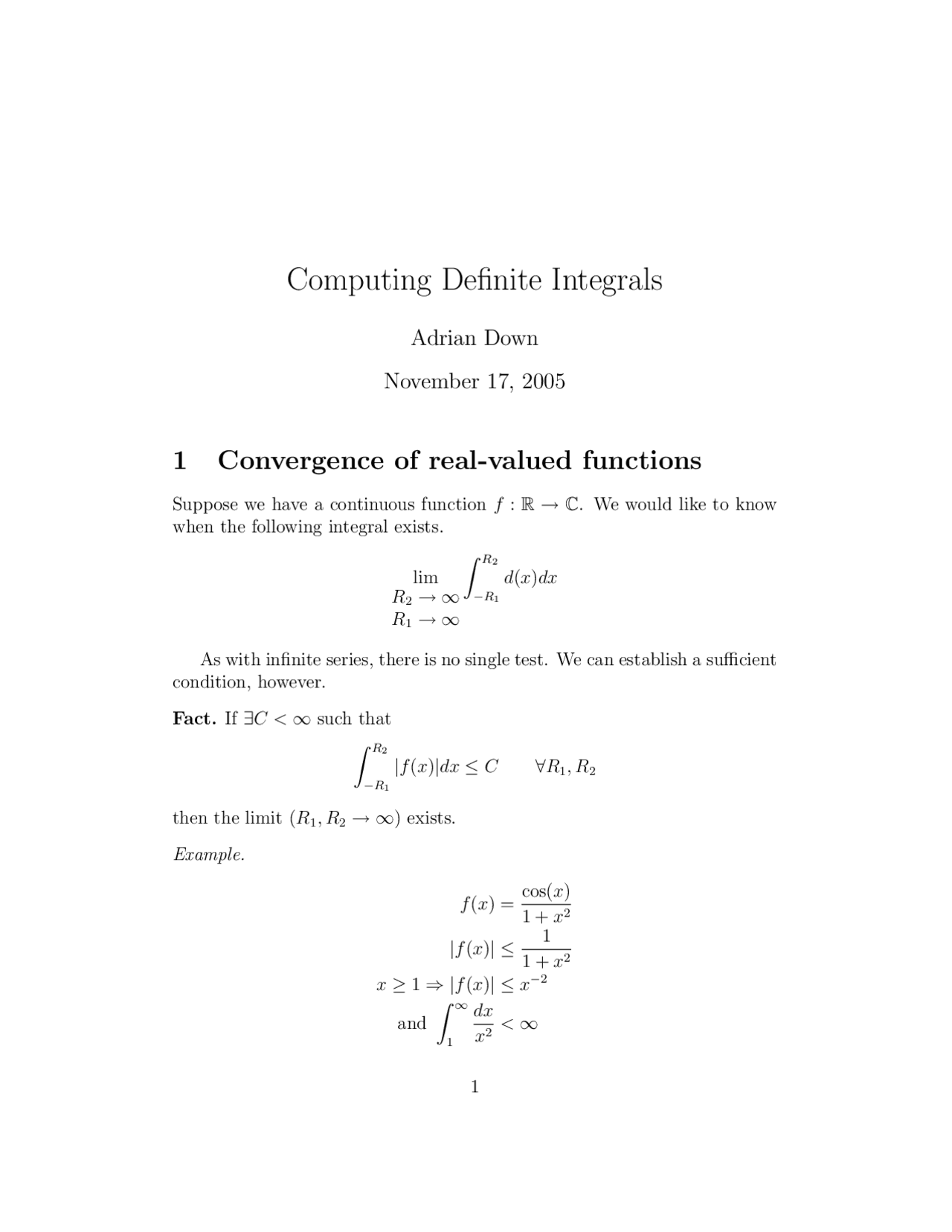 Indefinite Integral Lecture Notes Integral Calculus Docsity