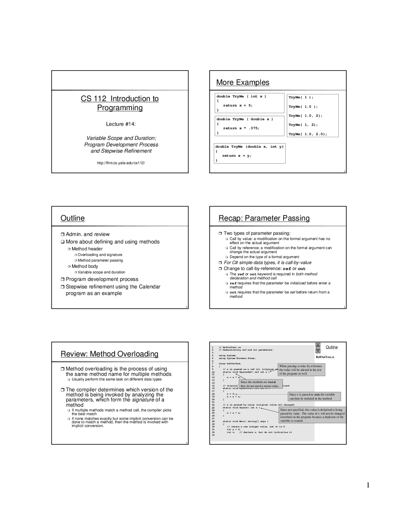 Variable Scope And Duration, Lecture Slide - Computer Science | Slides C programming | Docsity