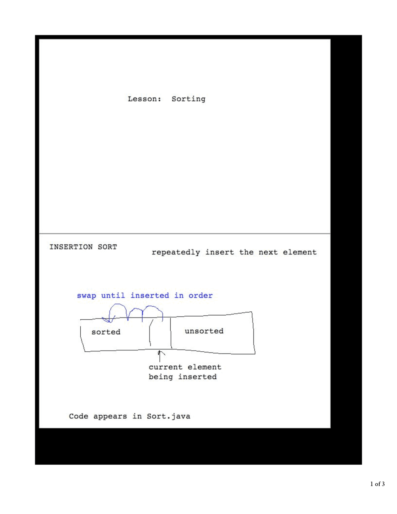 Sorting 1, Lecture Notes - Computer Science - Docsity Sorting 1, Lecture Notes - Computer Science - Docsity