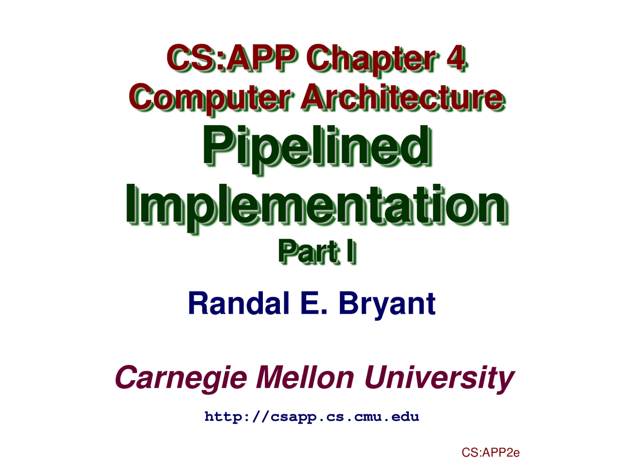 Computer Architecture Pipelined Implementation Lecture Slide Computer Science Docsity