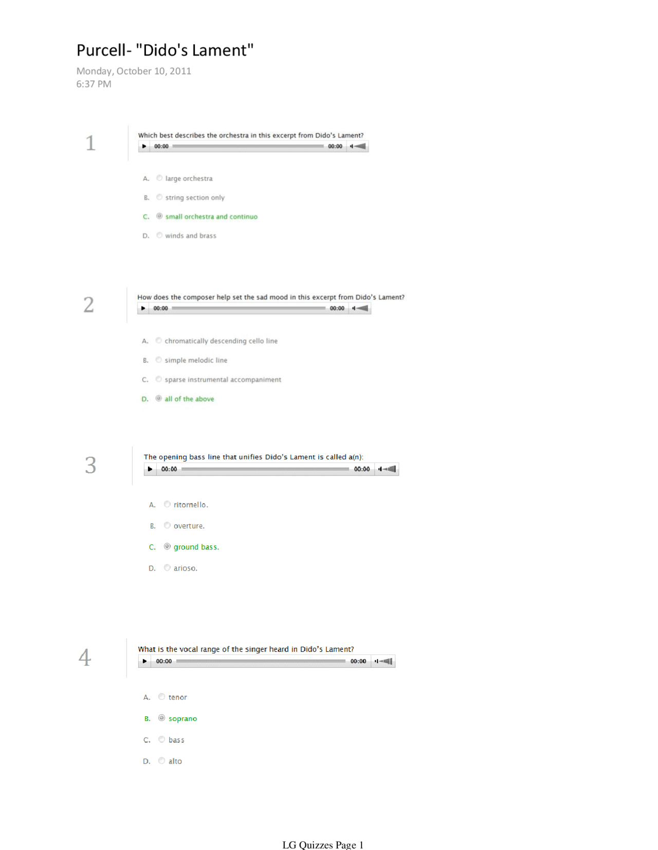 Music Appreciation Exam 6 Questions With Resolutions Mus 1104 Docsity