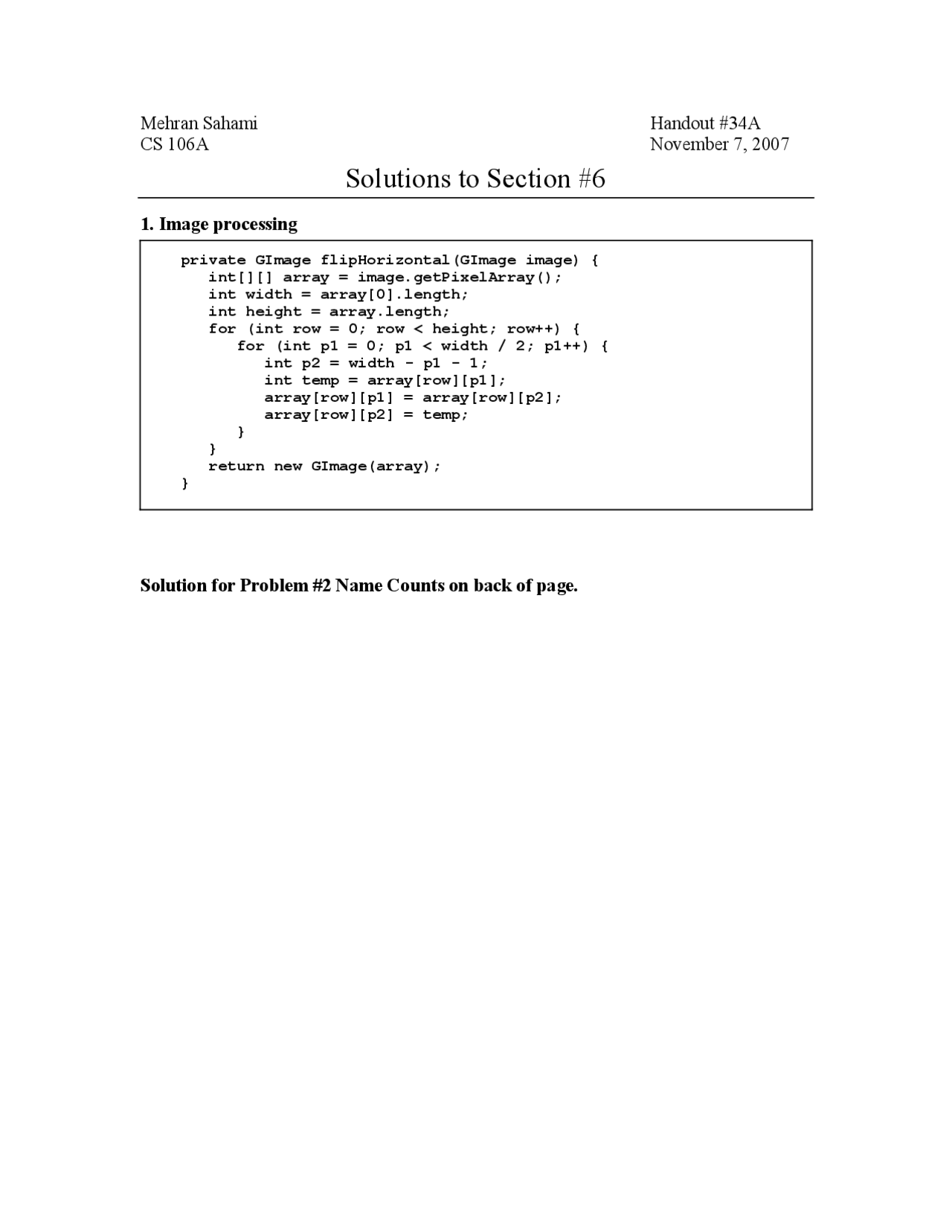 Solutions To Section 6 Section Handout Programming Methodology 34