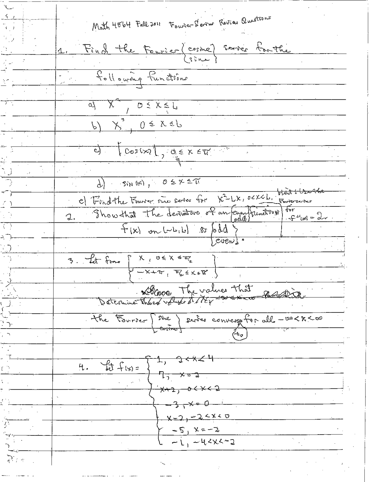 Handwritten Notes On Operational Methods Solved Questions Math 4564