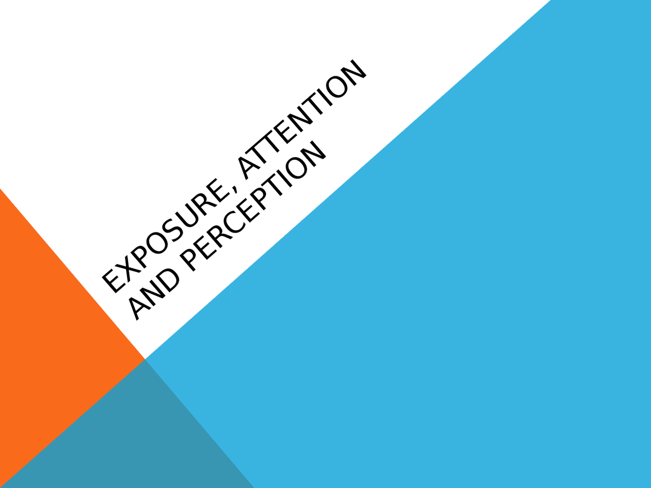 Exposure Attention And Perception Consumer Behavior Mktg 4204 Docsity