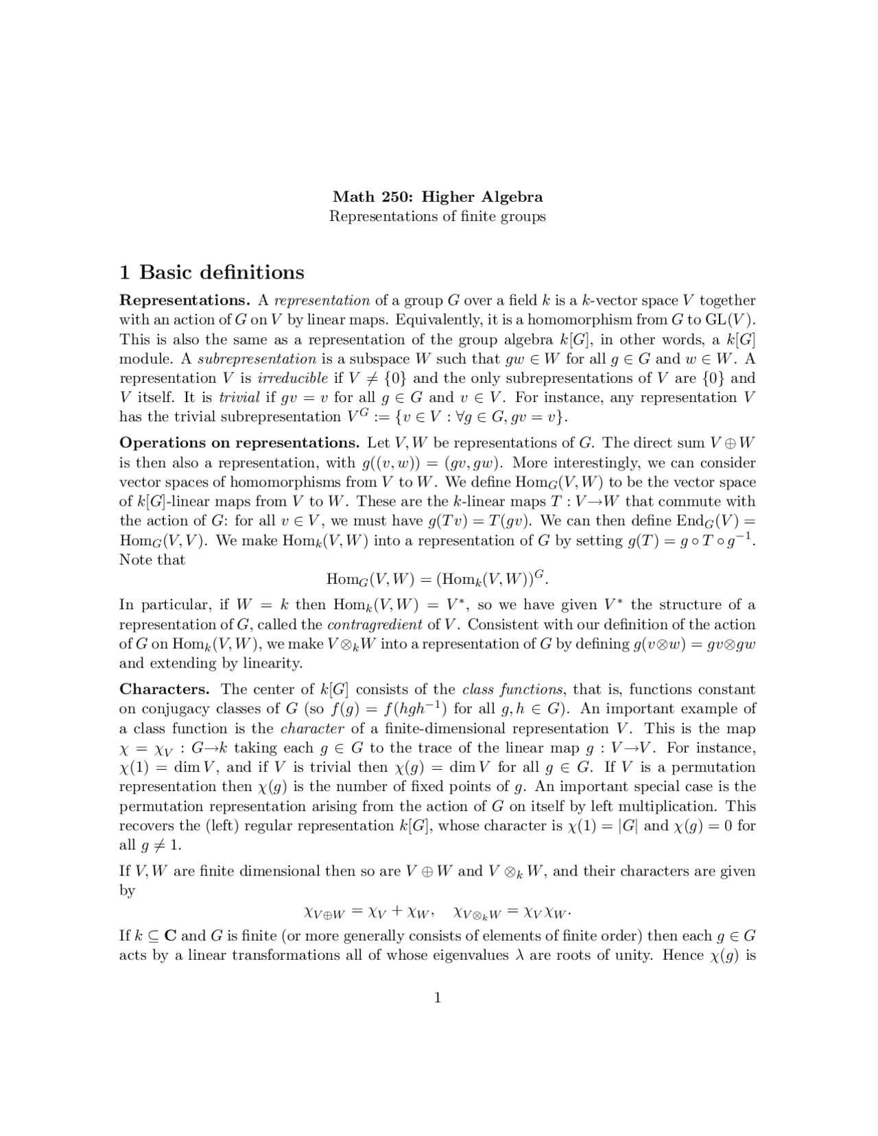 Higher Algebra 9, Exercises - Mathematics - Docsity