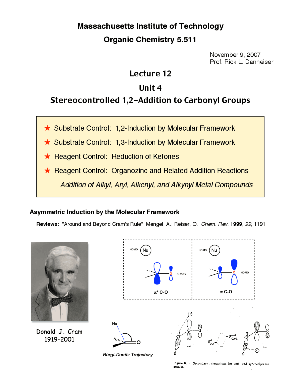 Strategies For Synthesis Lecture Notes Organic Chemistry 4 Docsity