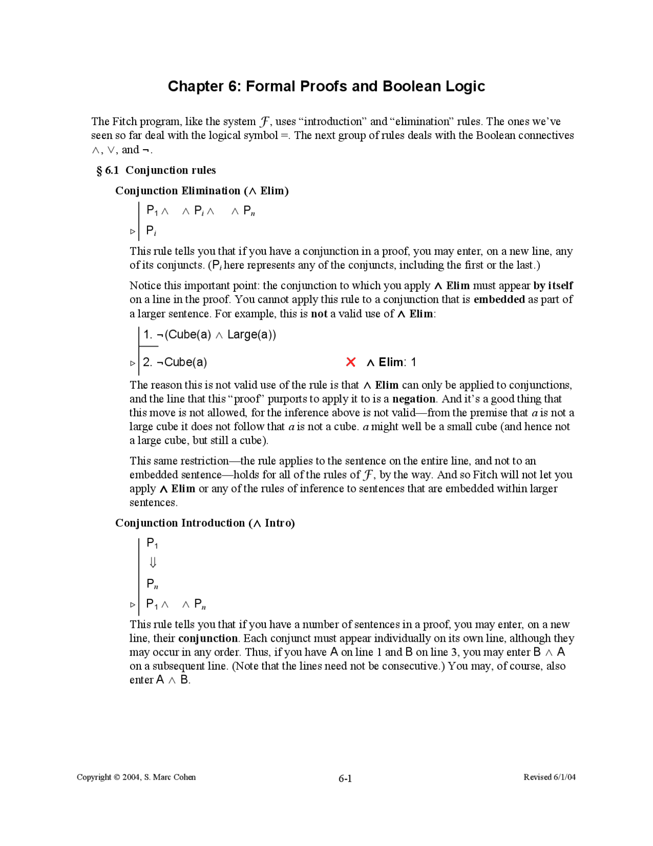 Notes On Formal Proofs And Boolean Logic Phl 330 Docsity