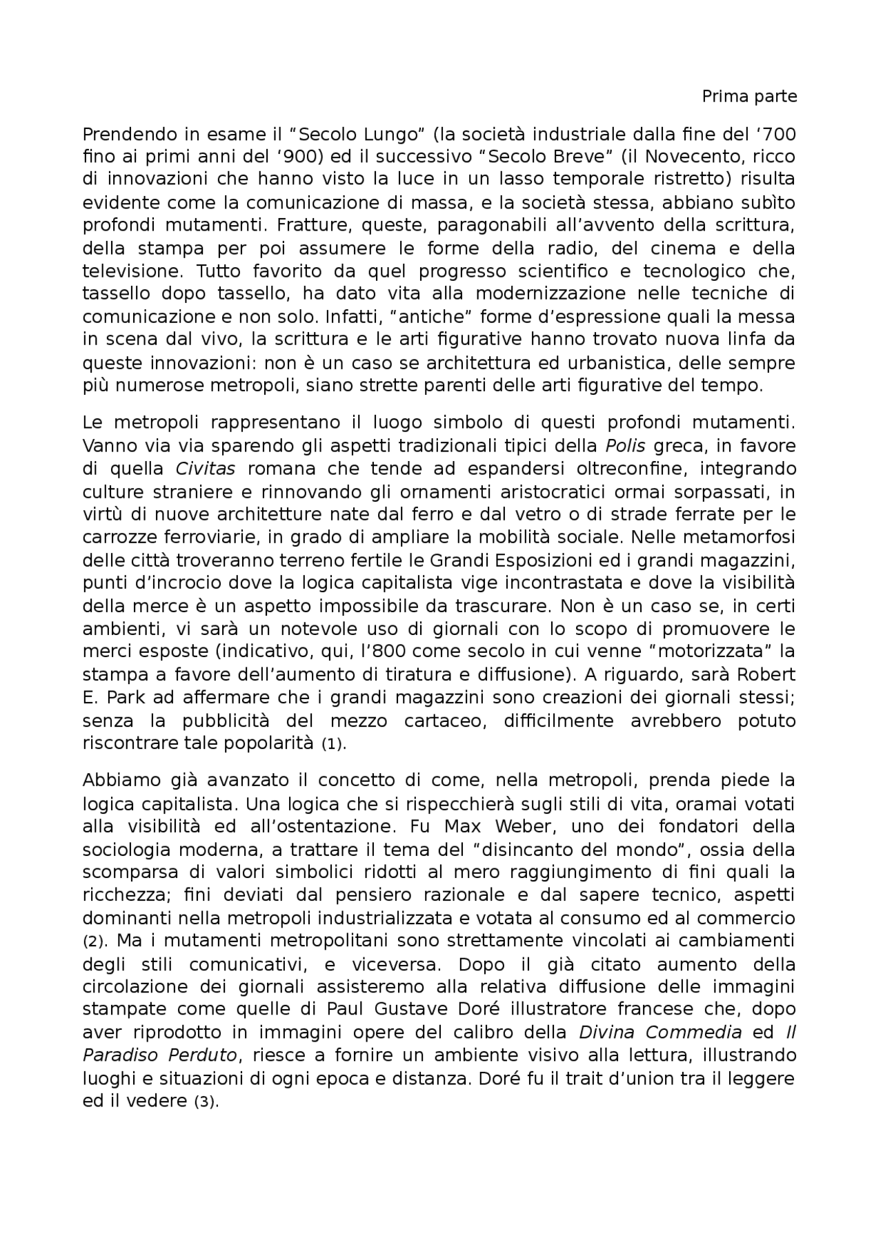 Tesine Sociologie Della Comunicazione Di Abruzzese E P Mancini Docsity