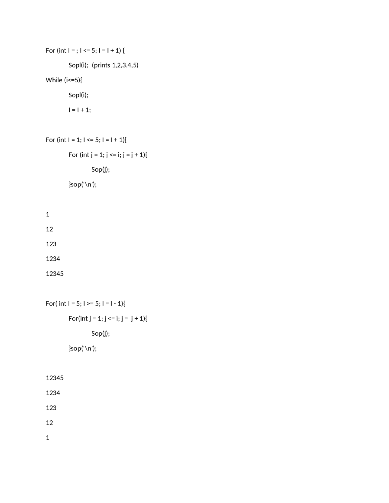 Notes On Loops Object Oriented Programming Ii Cmsc 131 Docsity 9975