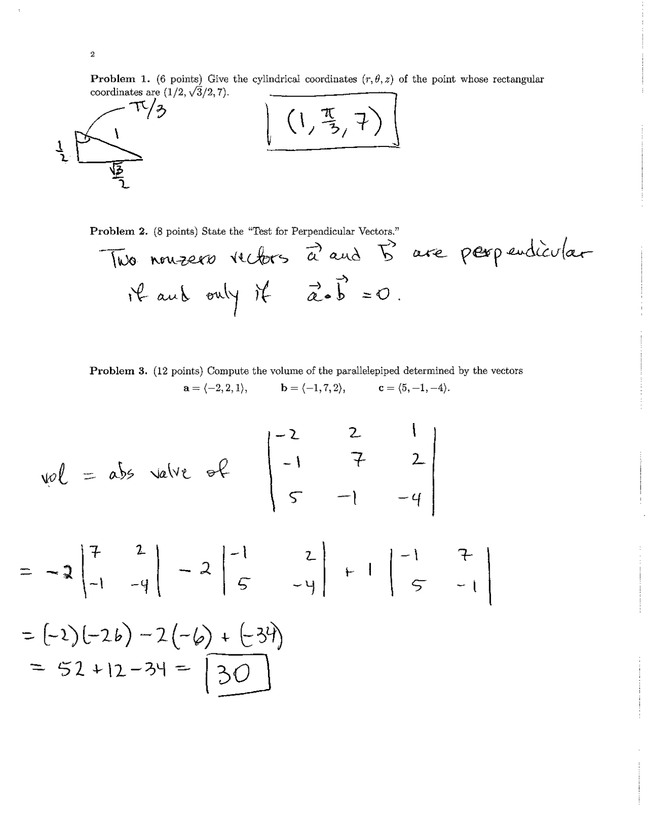 Orthogonal Vectors