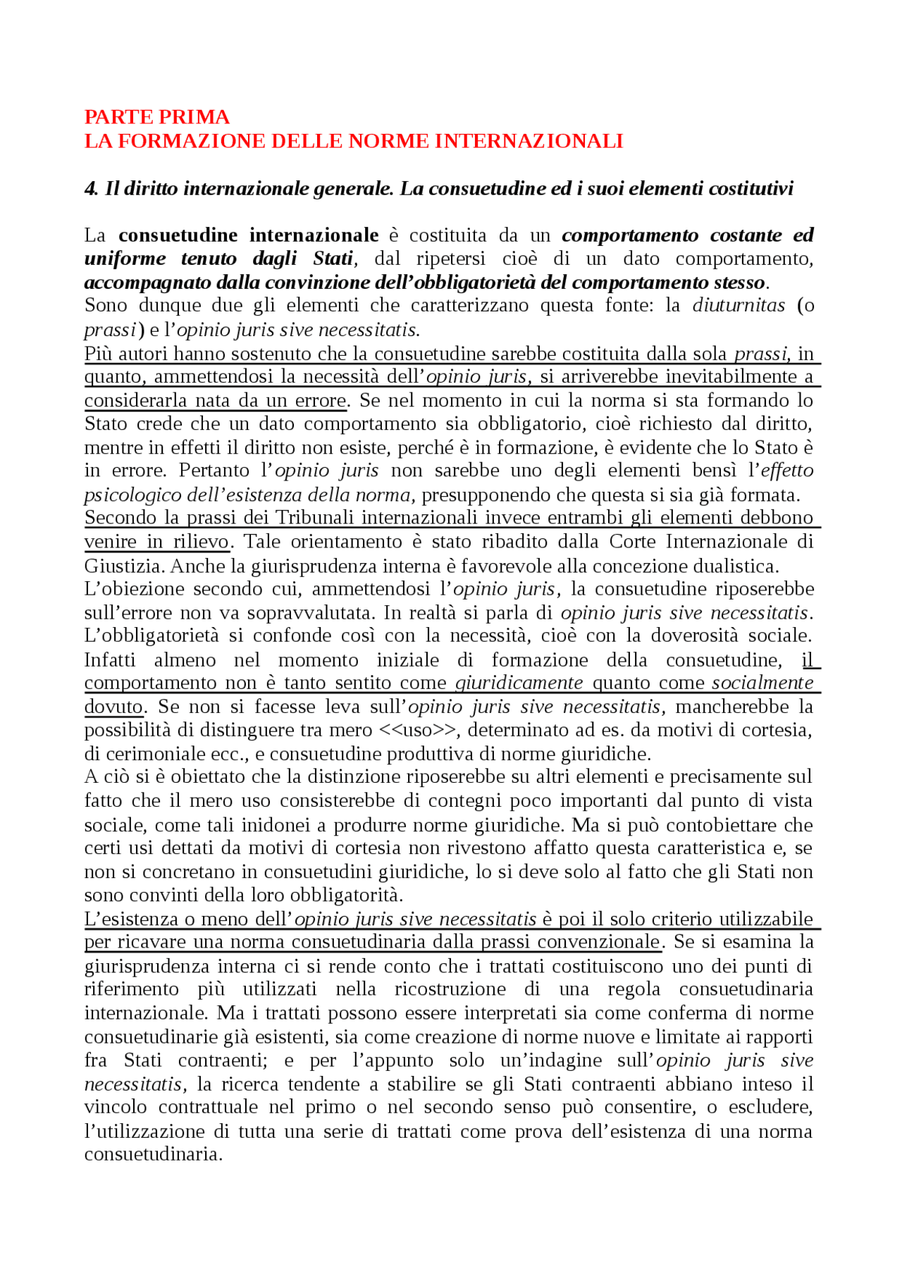 Riassunto Conforti Diritto Internazionale Pubblico Docsity