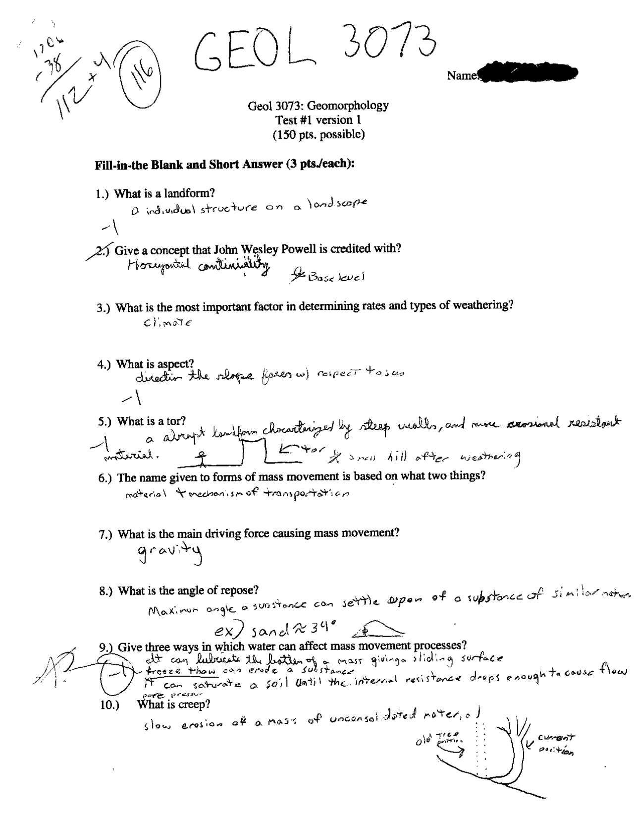 32 Solved Questions On Types Of Weathering In Geomorphology Exam 1