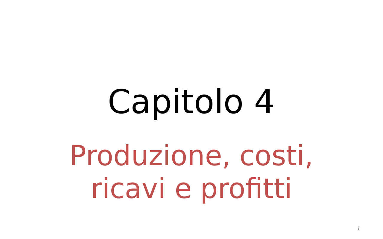 Slide Economia Politica Cap 4 Docsity