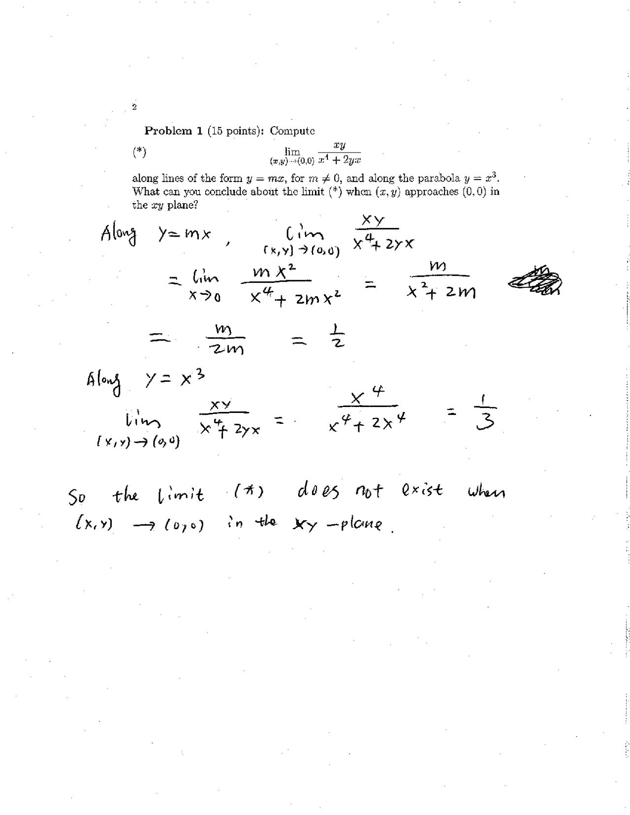 Exam 2 Solved Problems Calculus Ii Math 1502 Docsity