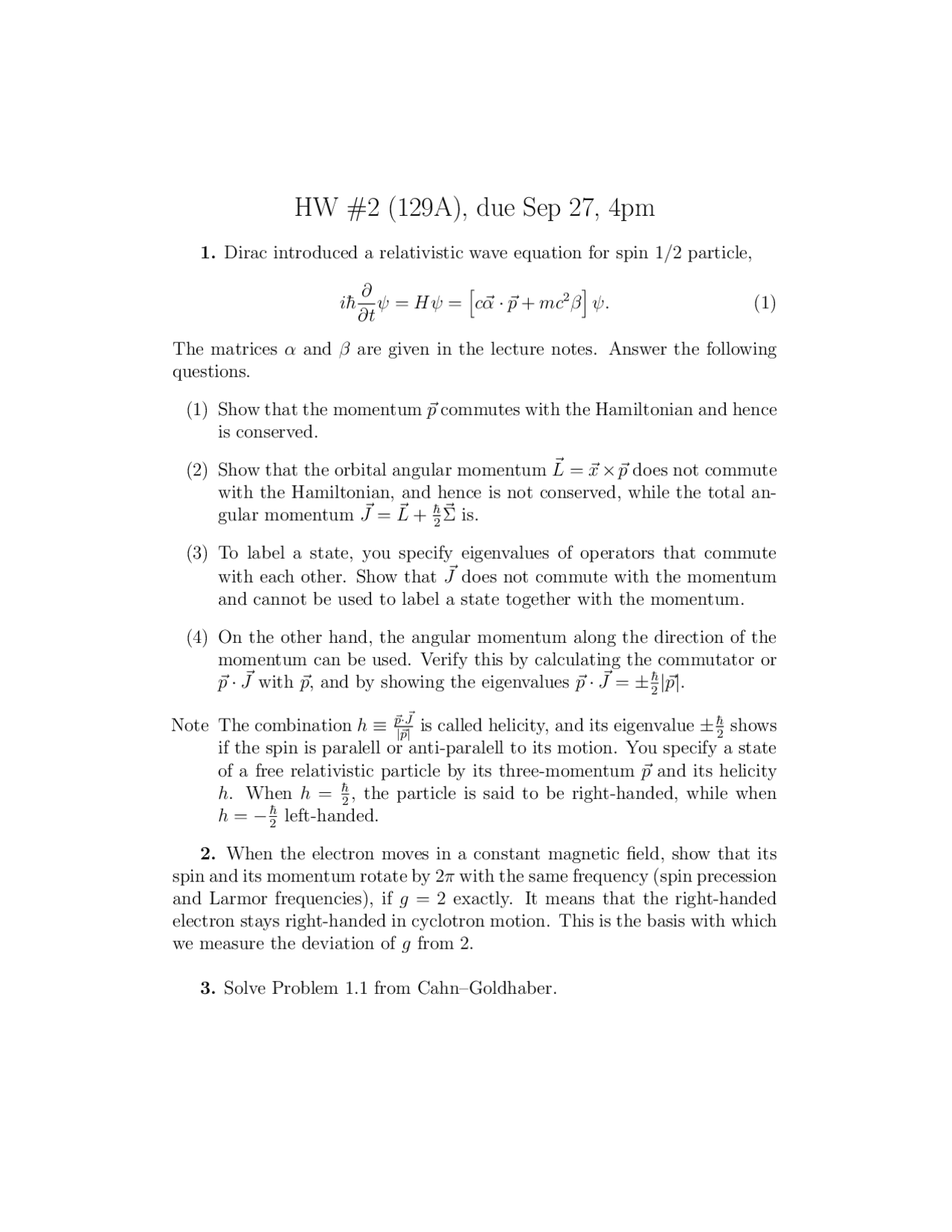 Particle Physics 2 Exercises Physics Docsity