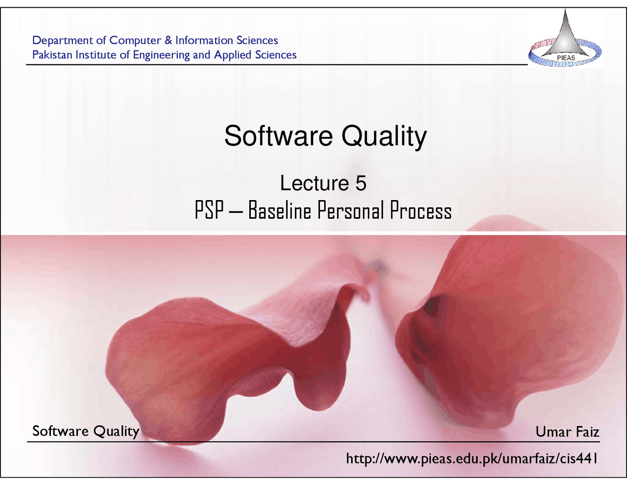 Software Quality Lecture 06 Slides 2011 Computer Science Docsity
