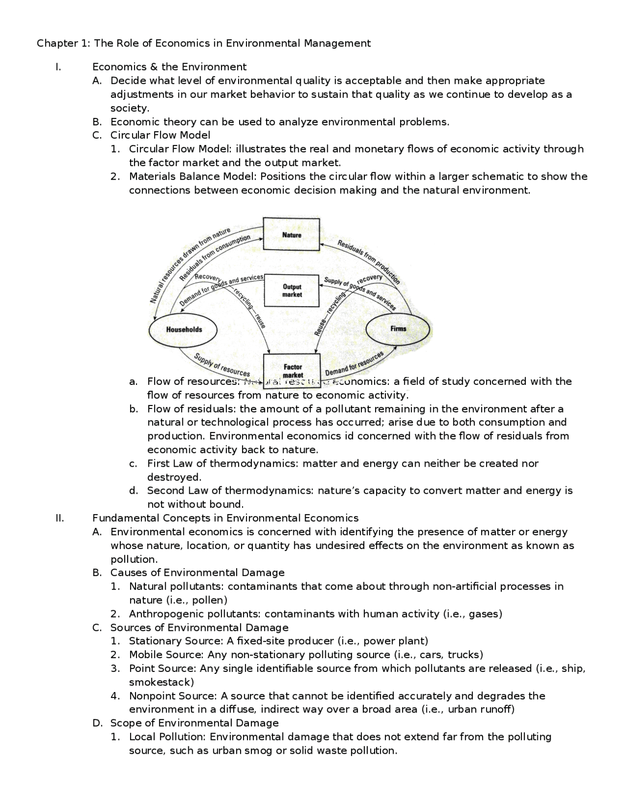 Role of Economics in Environmental Management | ECON 2100 | Study notes ...
