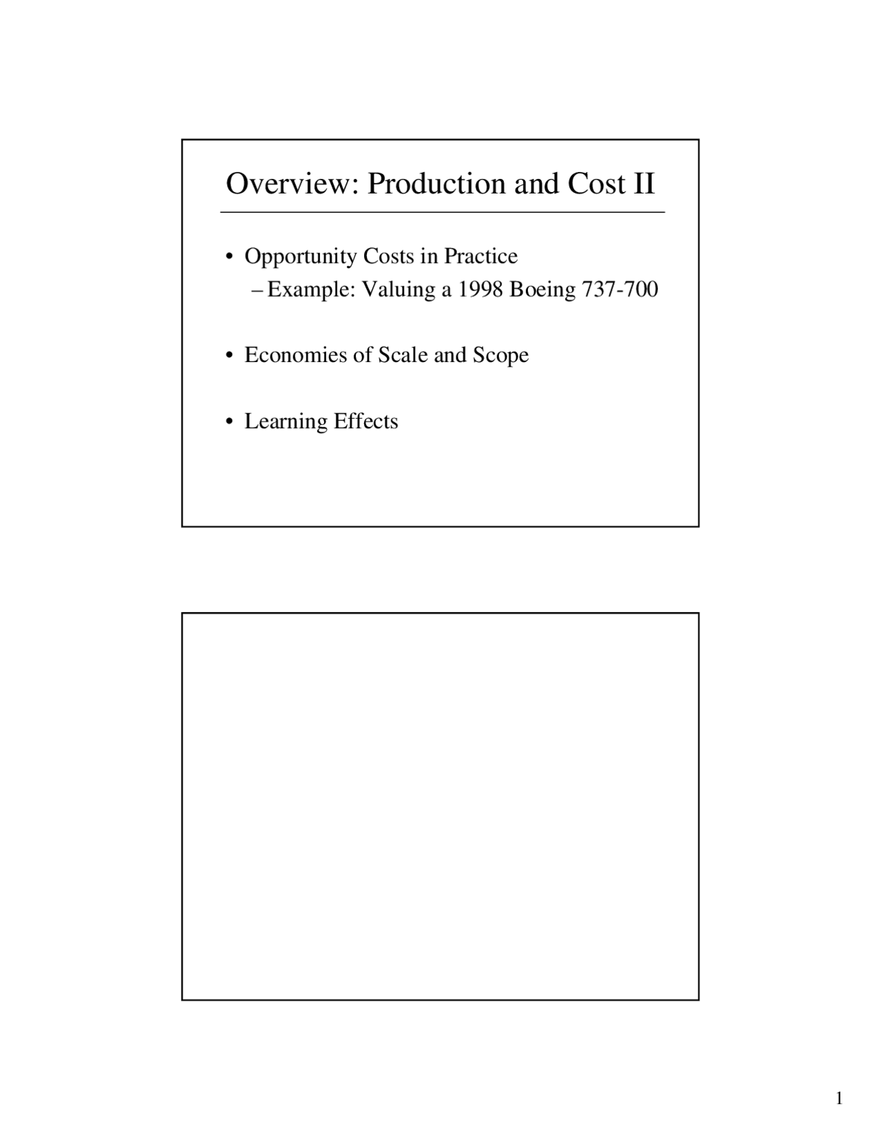 Production And Cost 2 Lecture Notes Economics Docsity
