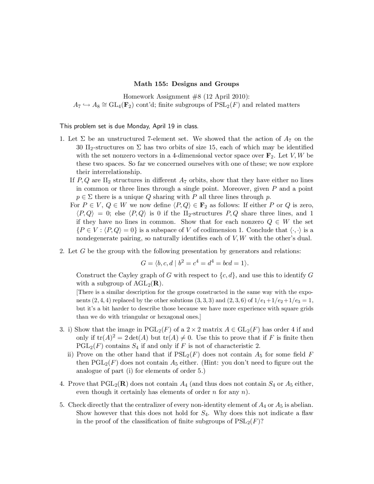 Design And Group 8 Exercises Mathematics Exercises Designs And