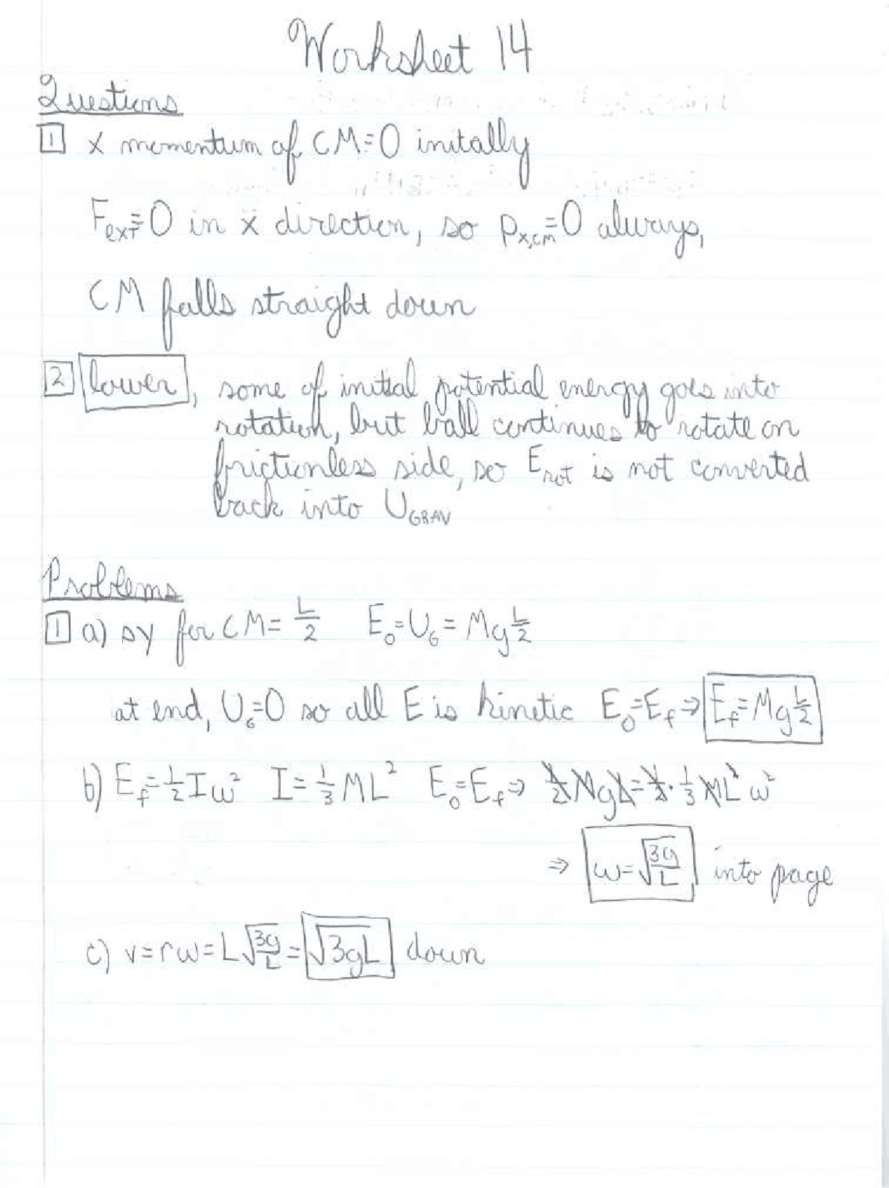 Mechanics Momentum - Exercises - Physics - Docsity