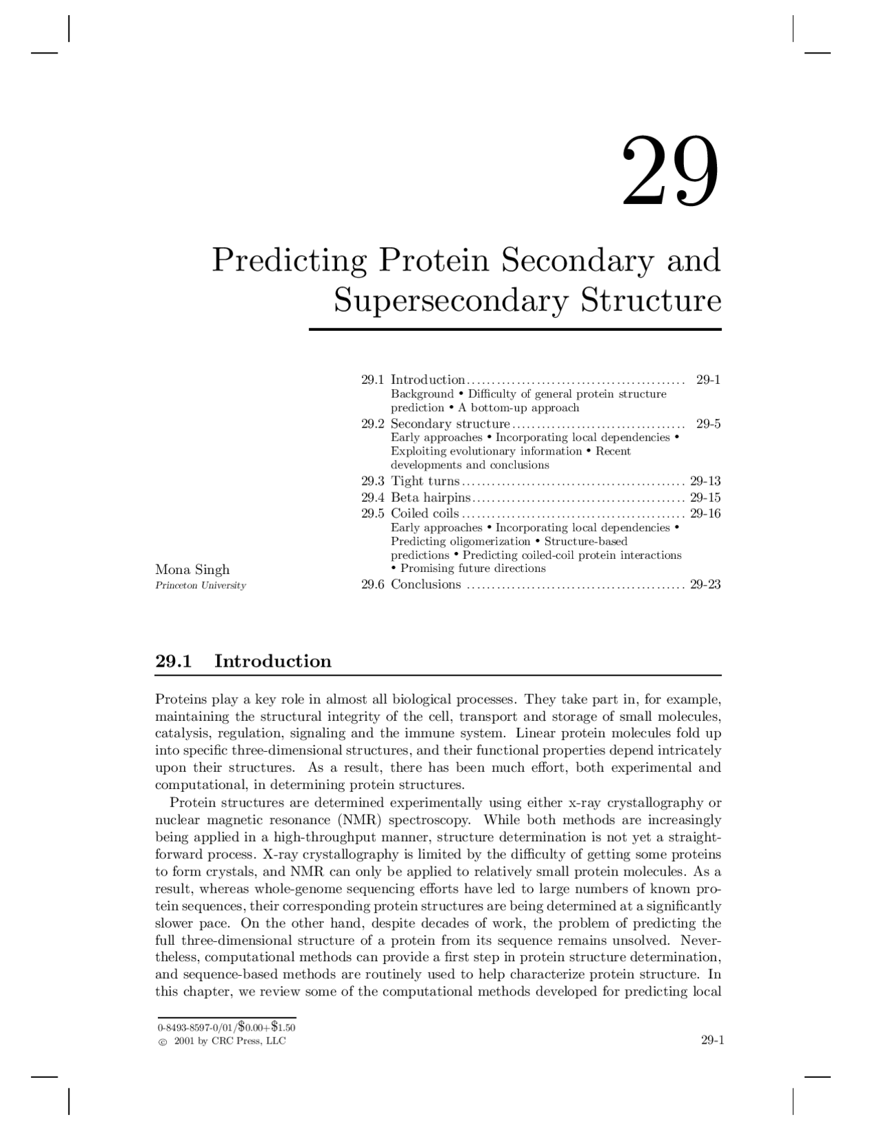 Predicting Protein Secondary And Supersecondary Strcuture Lecture
