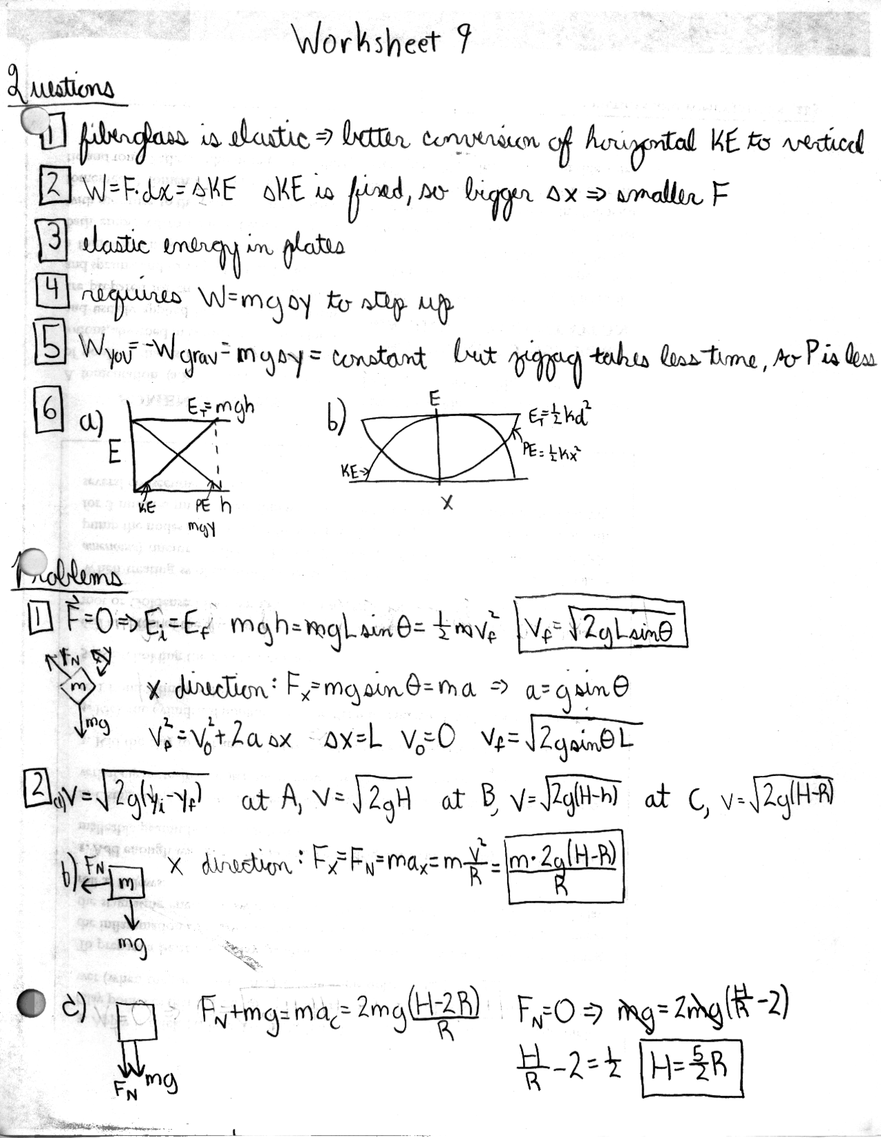 Mechanics Gravity - Exercises - Physics - Docsity